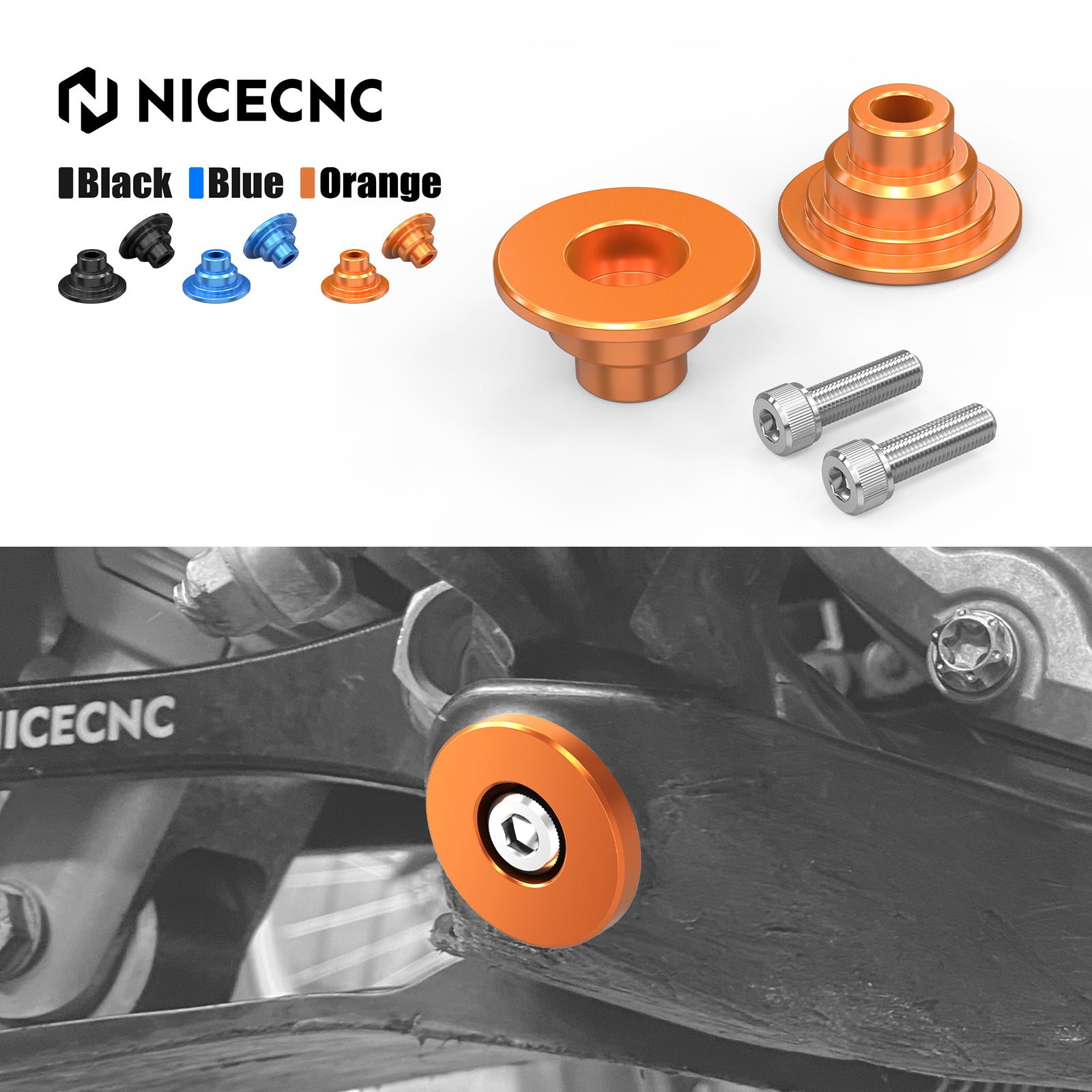 Skid Plate Bushings Spacers For KTM 125-450 SX/SX-F/XC/XC-F 2023 125-5 ...