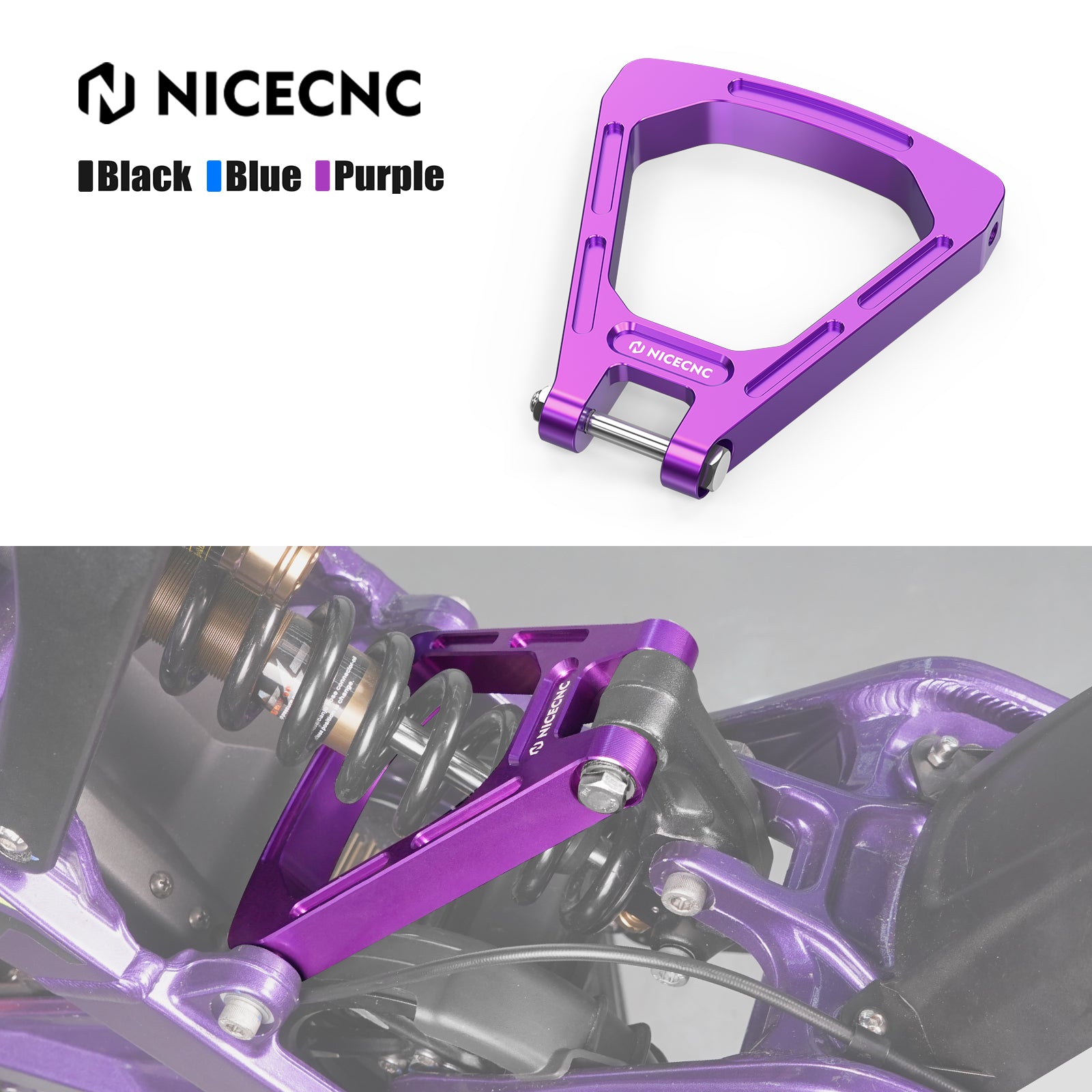 NiceCNC Reinforced Shock-absorbing Triangle Bracket For Surron light b ...
