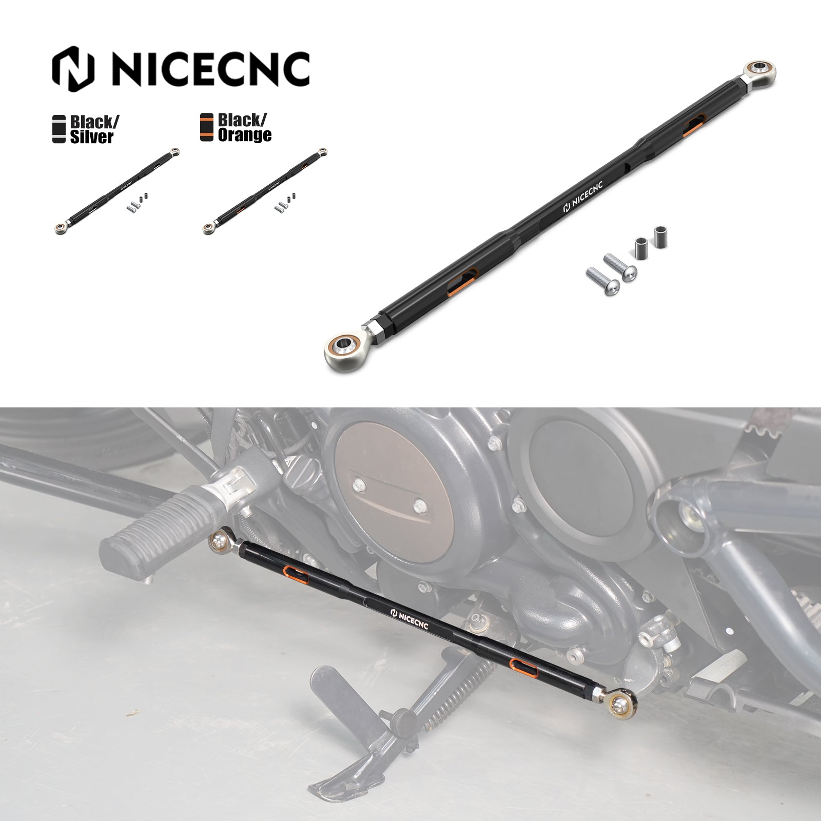 NiceCNC Motorcycle Gear Shift Linkage Lever Shifter Rod For Harley Spo ...