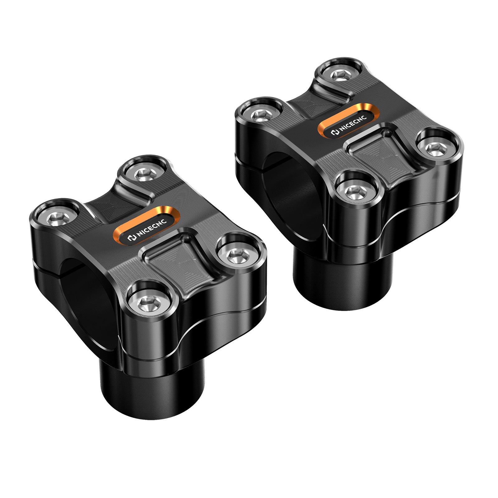 NICECNC2" Handlebar Risers for 1.25" Bar of Harley Dyna CVO Fat Bob FX