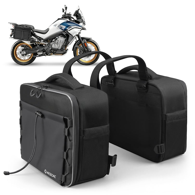 NICECNC Motorcycle Rear Seat 30L Panniers Side Luggage Throw Over Sadd