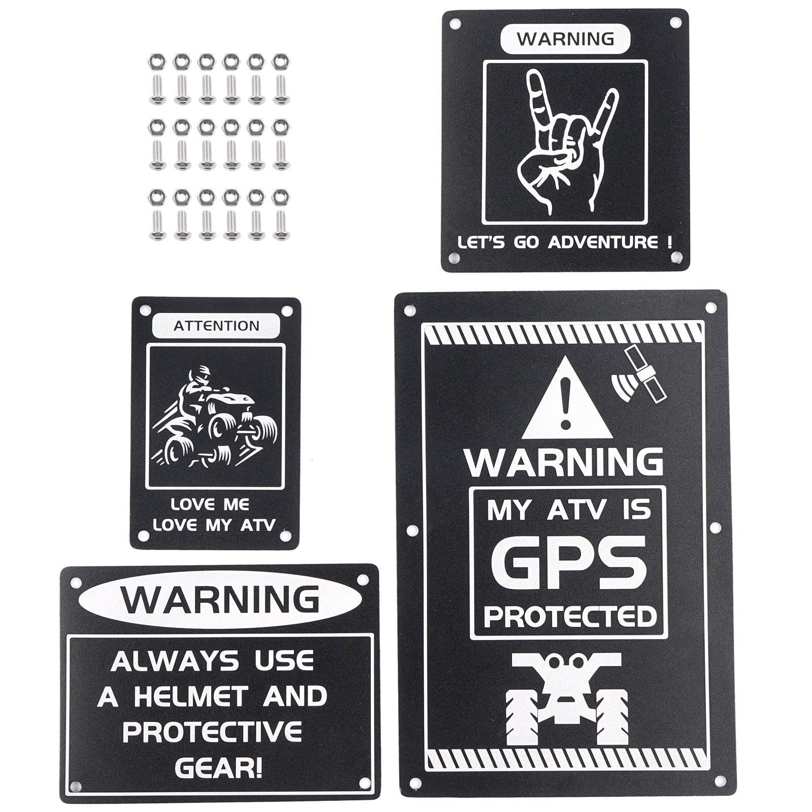 Fender Warning Tags Sticker Badges Plates For Yamaha Raptor 700 – NICECNC